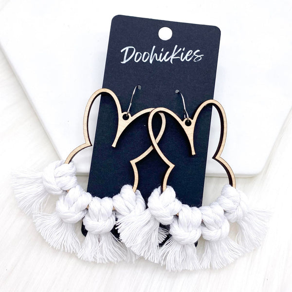 3" Pastel Bunny Macrame -Easter Statement Earrings – Southern Charm ...